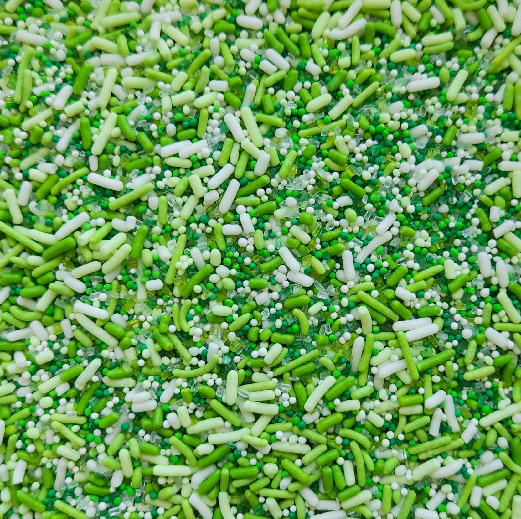 Green Monochromatic(ish) sprinkle mix – Delta Sprinkles