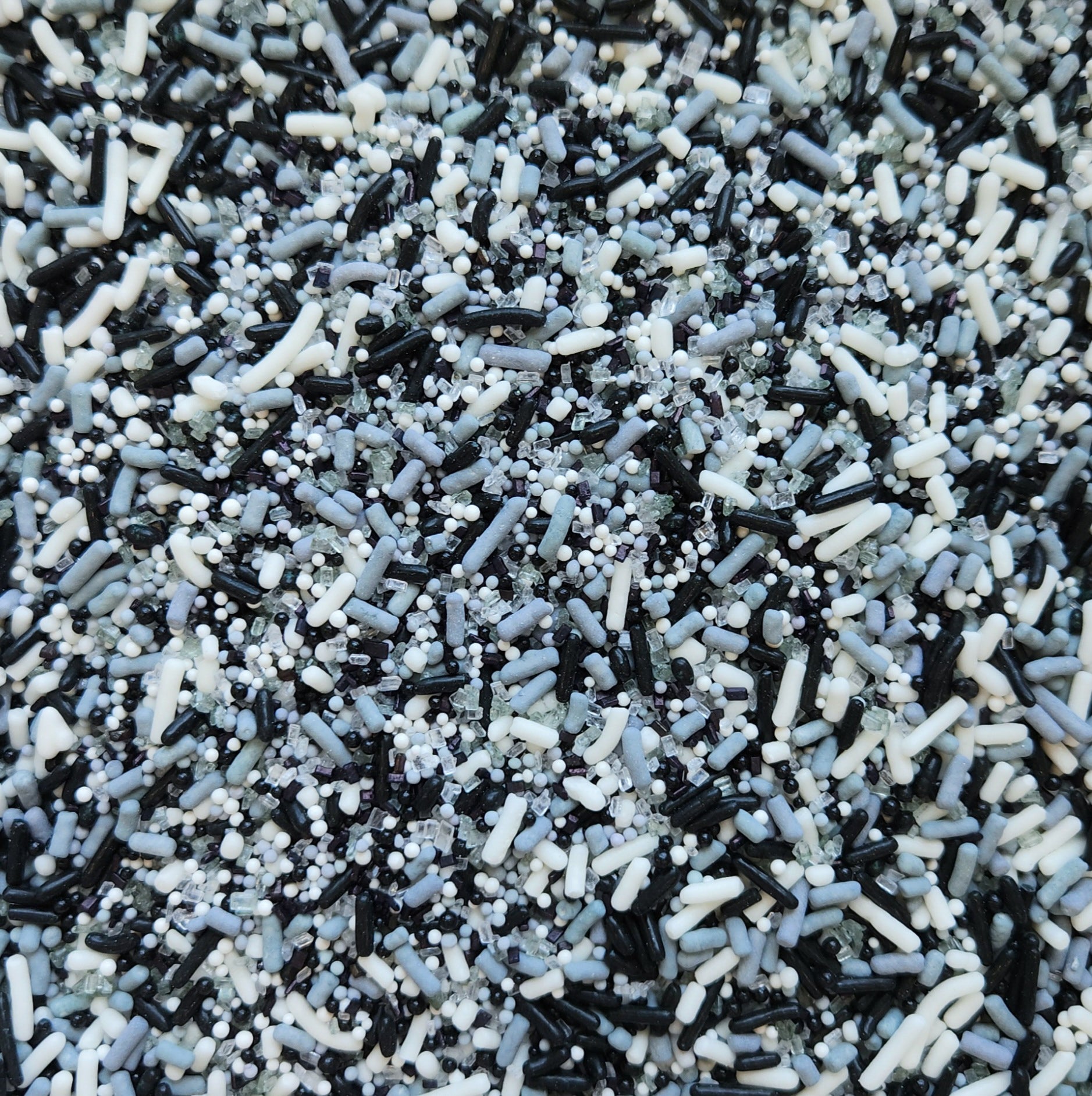 Black Monochromatic(ish) sprinkle mix – Delta Sprinkles