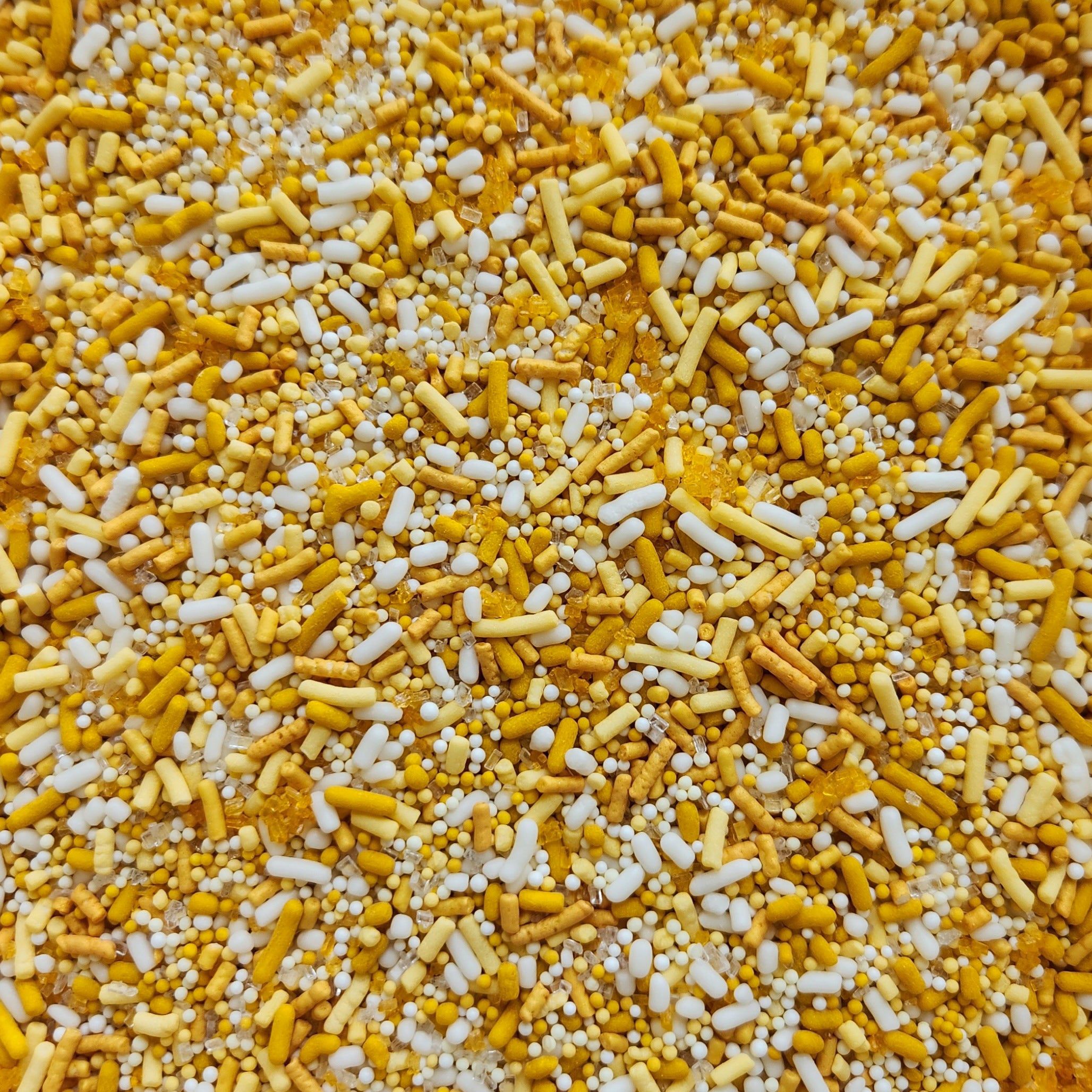 Golden Yellow Monochromatic(ish) sprinkle mix – Delta Sprinkles