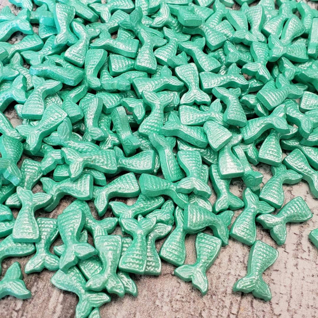 Turquoise Mermaid Tail Candy Shape – Delta Sprinkles
